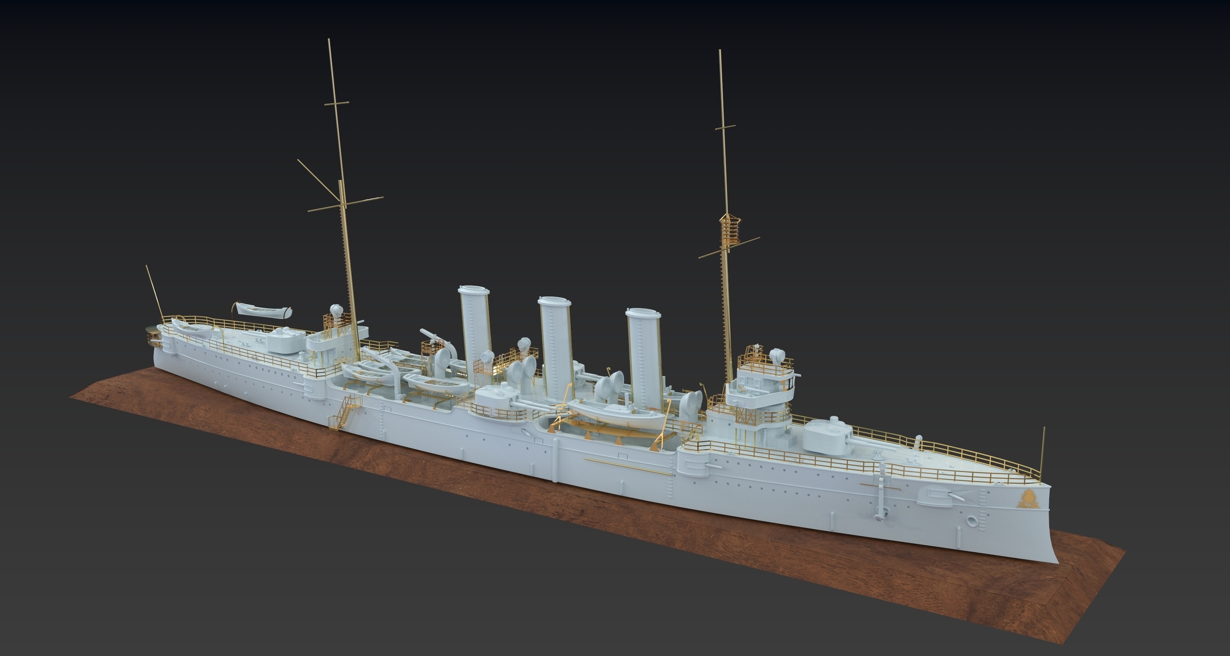 70532 HSwMS Fylgia Armored Cruiser 1907