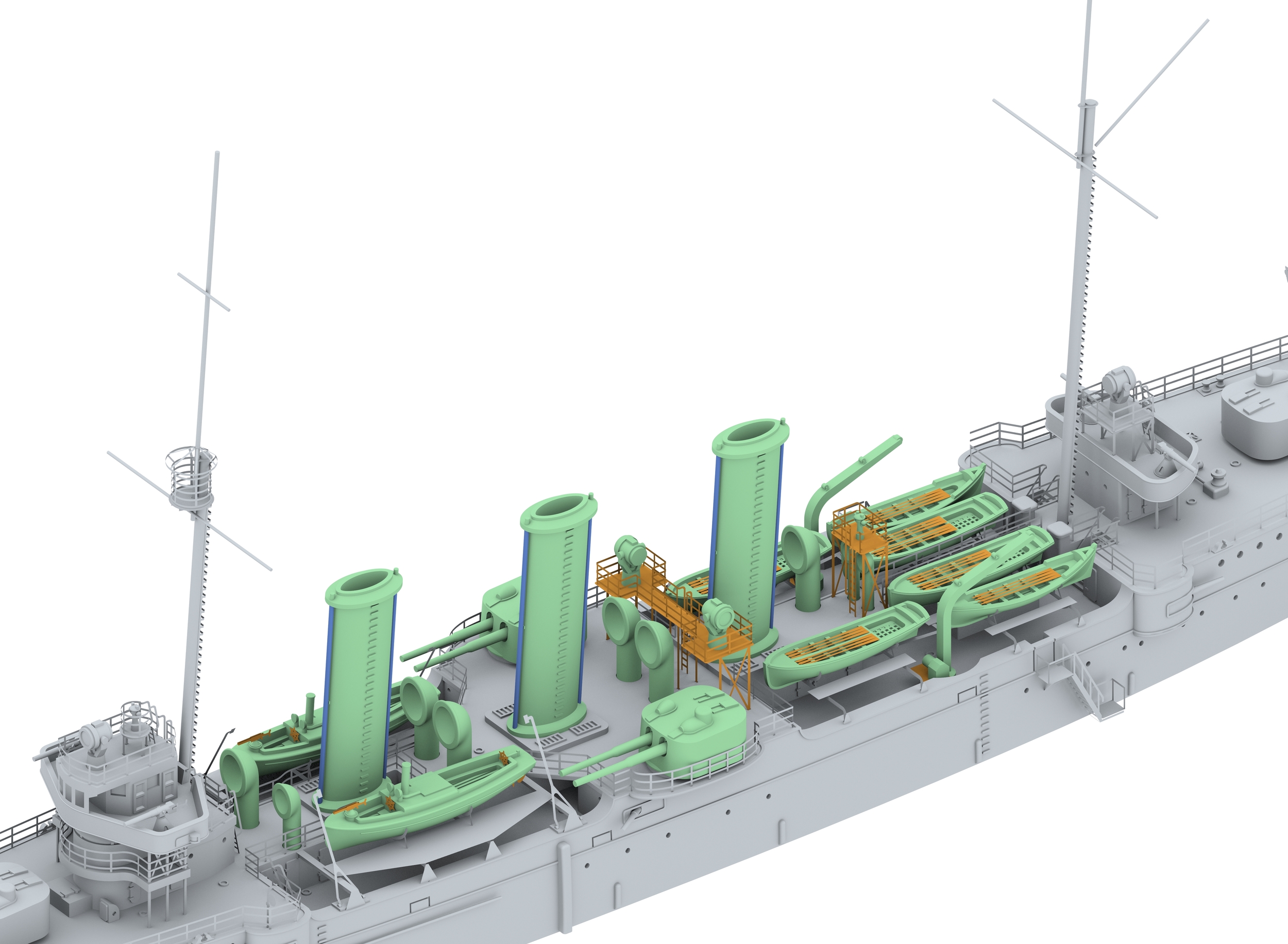 70532 HSwMS Fylgia Armored Cruiser 1907